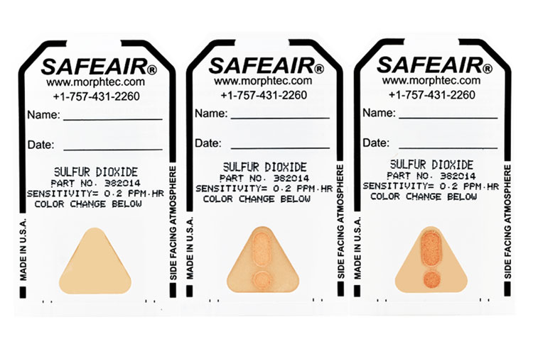 SafeAir Sulfur Dioxide Detection Badges | 382014-50 | Morphix Technologies