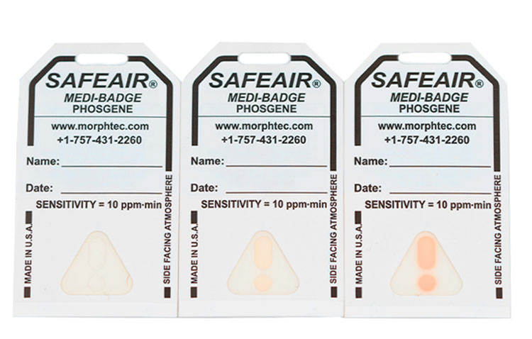 SafeAir Phosgene Medi Detection Badges | 382060-100 | Morphix Technologies